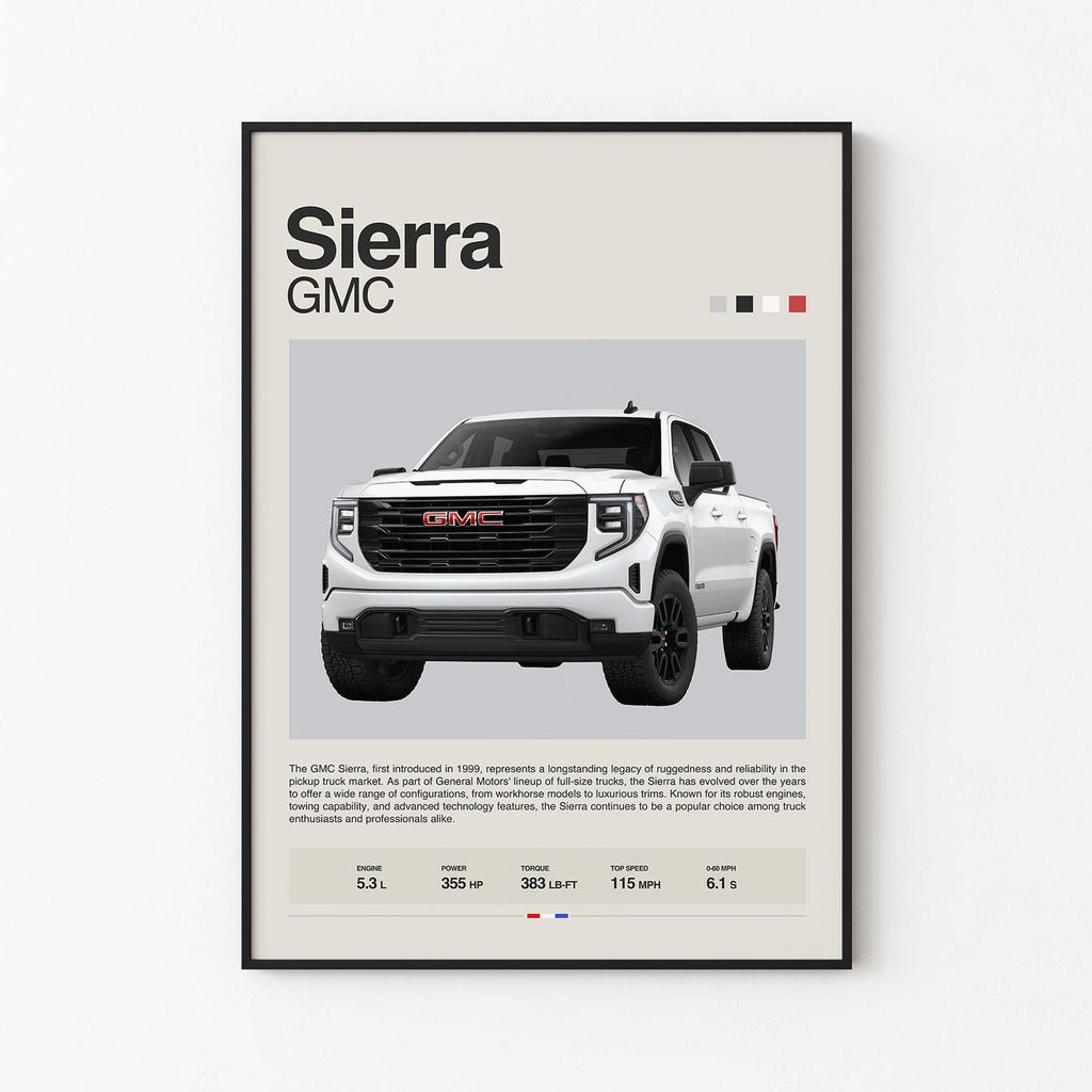 GMC Sierra Poster - Car Fine Art Prints – Postersport