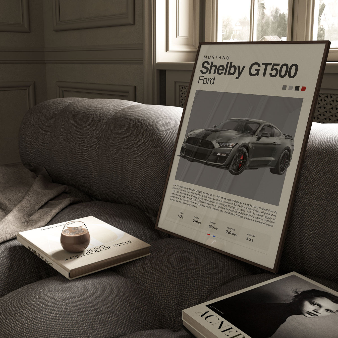 Ford Mustang Shelby GT500 Poster - Car Fine Art Prints – Postersport