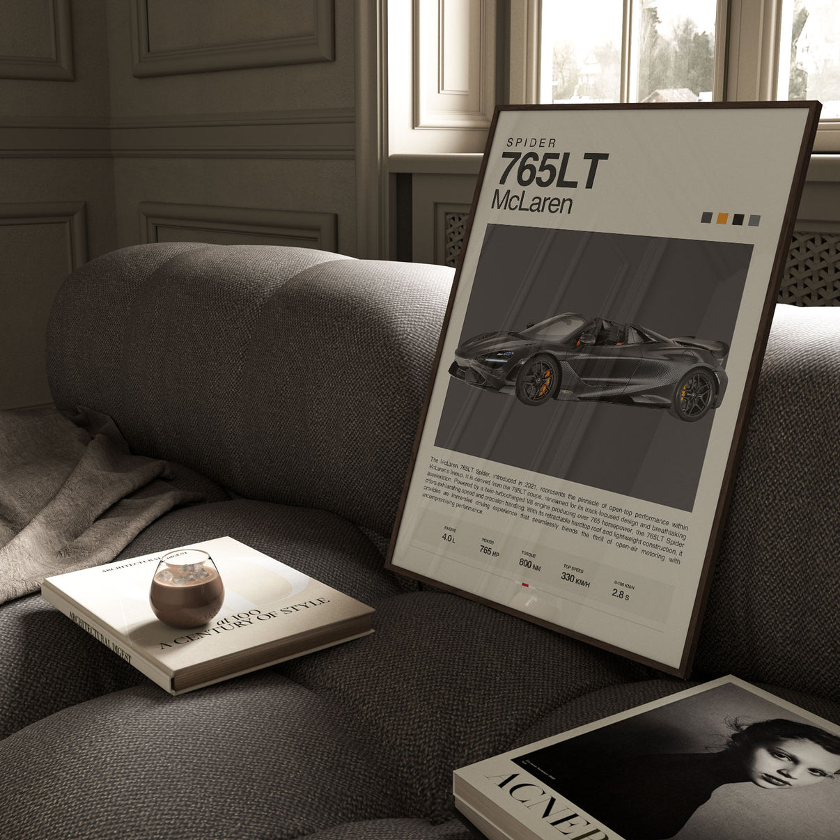 McLaren 765LT Spider Poster - Car Fine Art Prints – Postersport