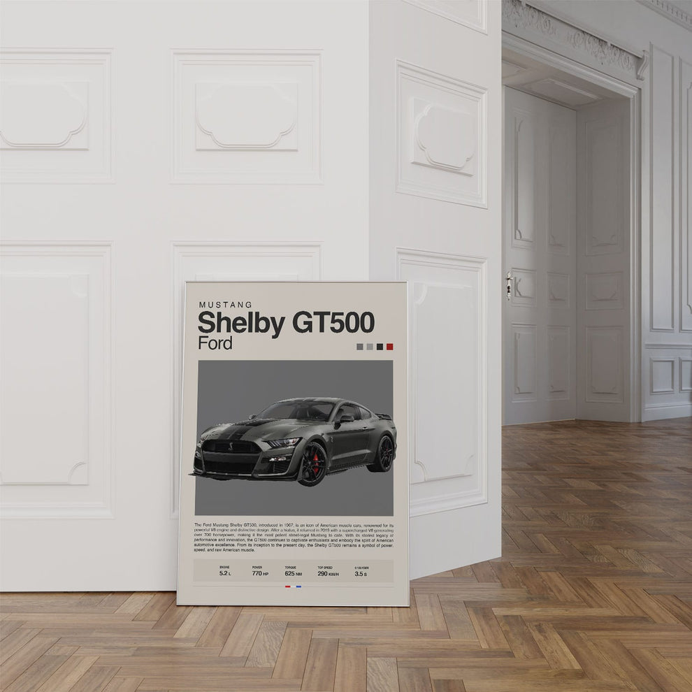Ford Mustang Shelby GT500 Poster - Car Fine Art Prints – Postersport