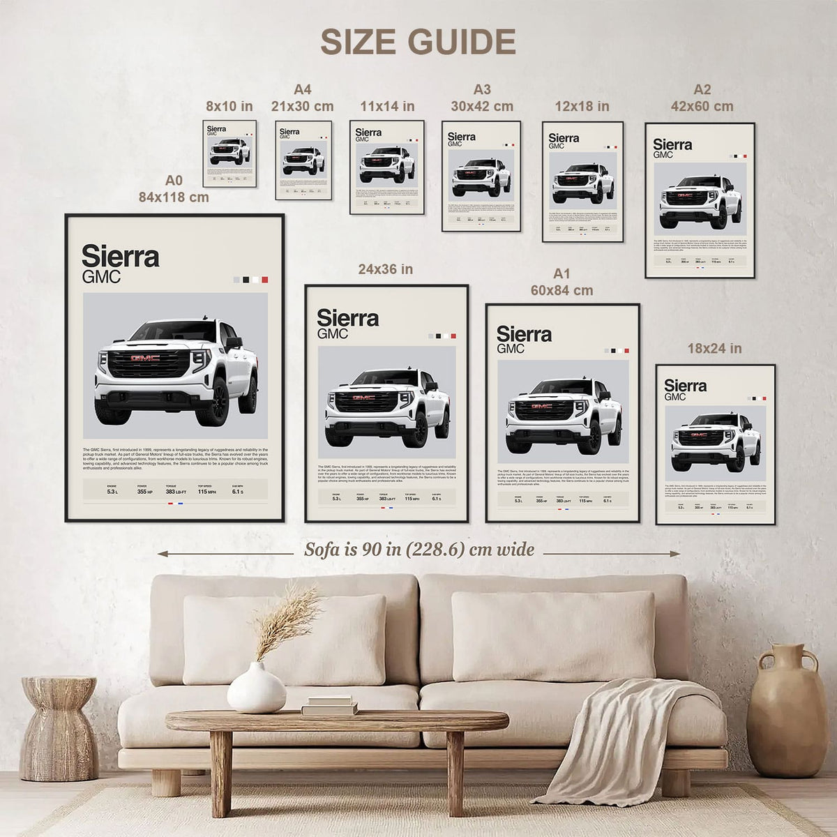 GMC Sierra Poster - Car Fine Art Prints – Postersport