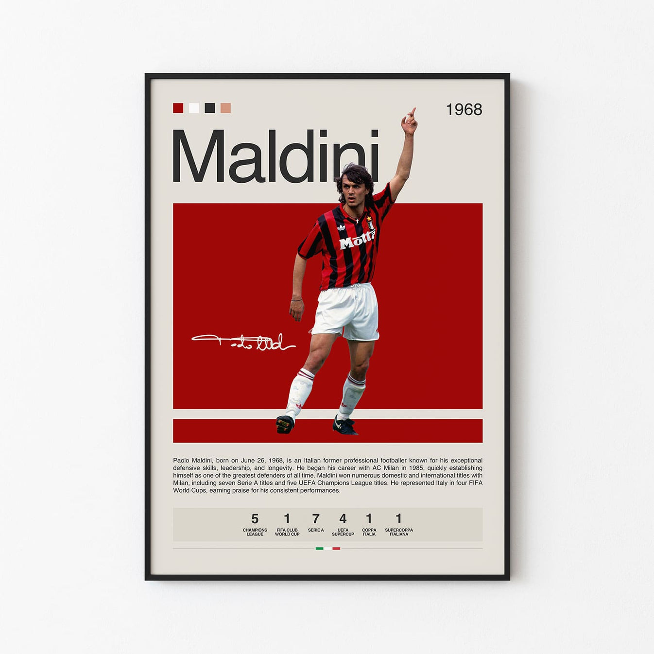 Paolo Maldini Poster – Postersport