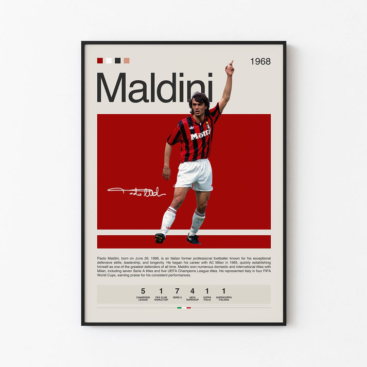 Paolo Maldini Poster – Postersport