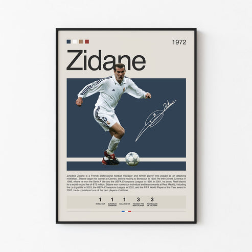 Zinedine Zidane Poster – Postersport